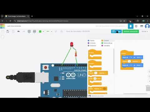 Tinkercad Arduino: Led Intermitente - Clase 1 - YouTube
