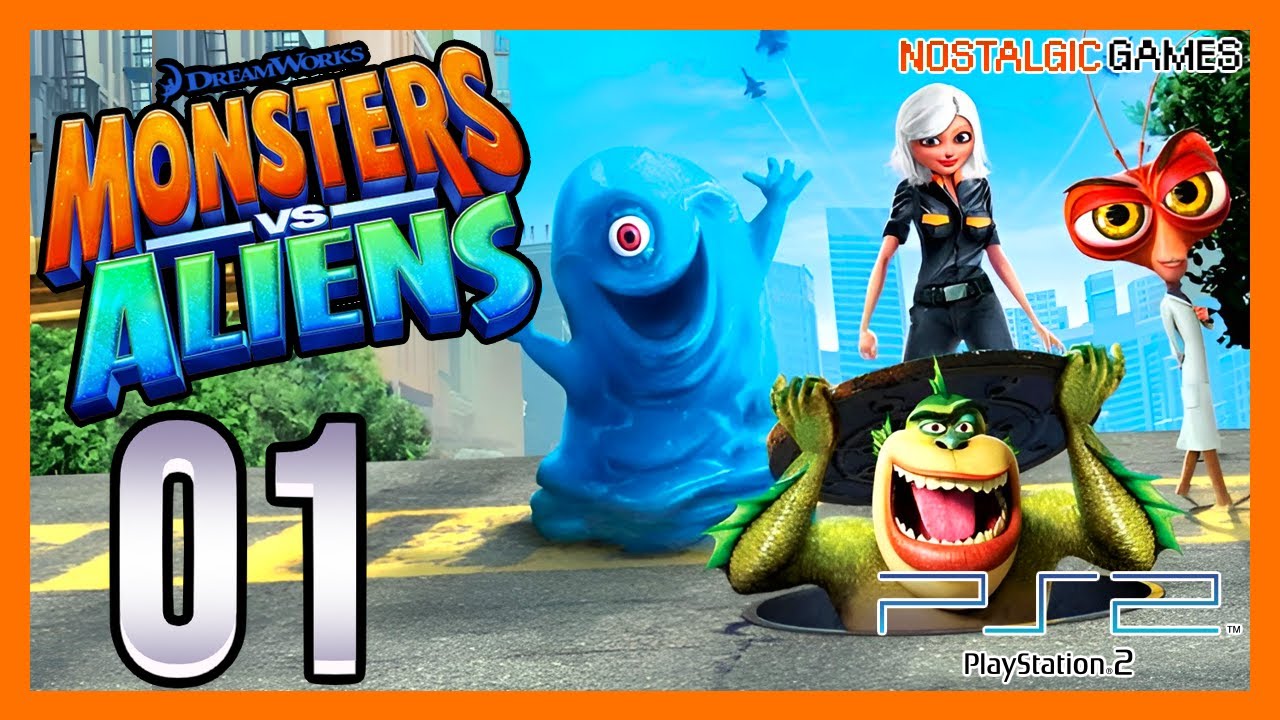 Monsters vs. Aliens Walkthrough Part 01 | PS2 | No Commentary | - YouTube