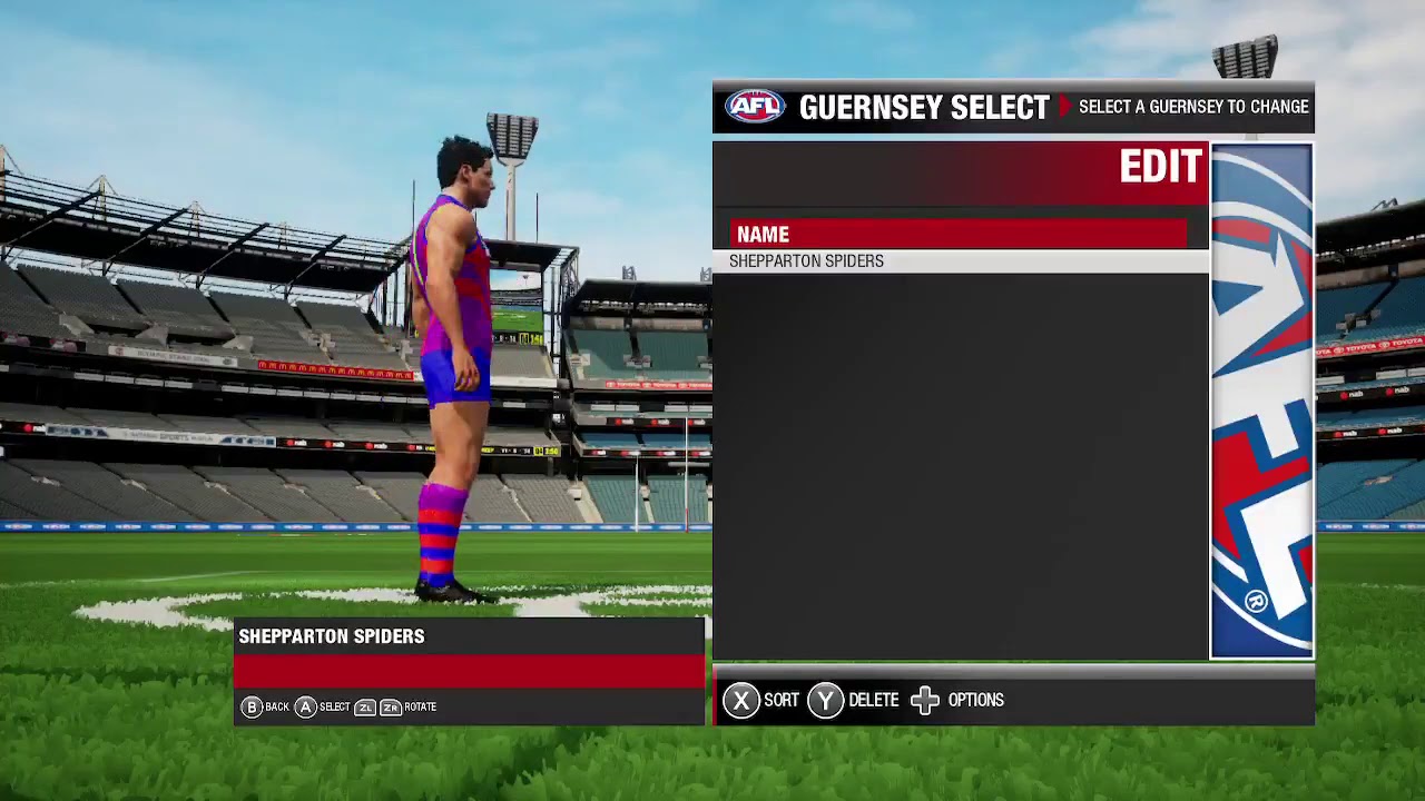 Who likes my guernsey I created on AFL evolution 2 on nintendo switch ...