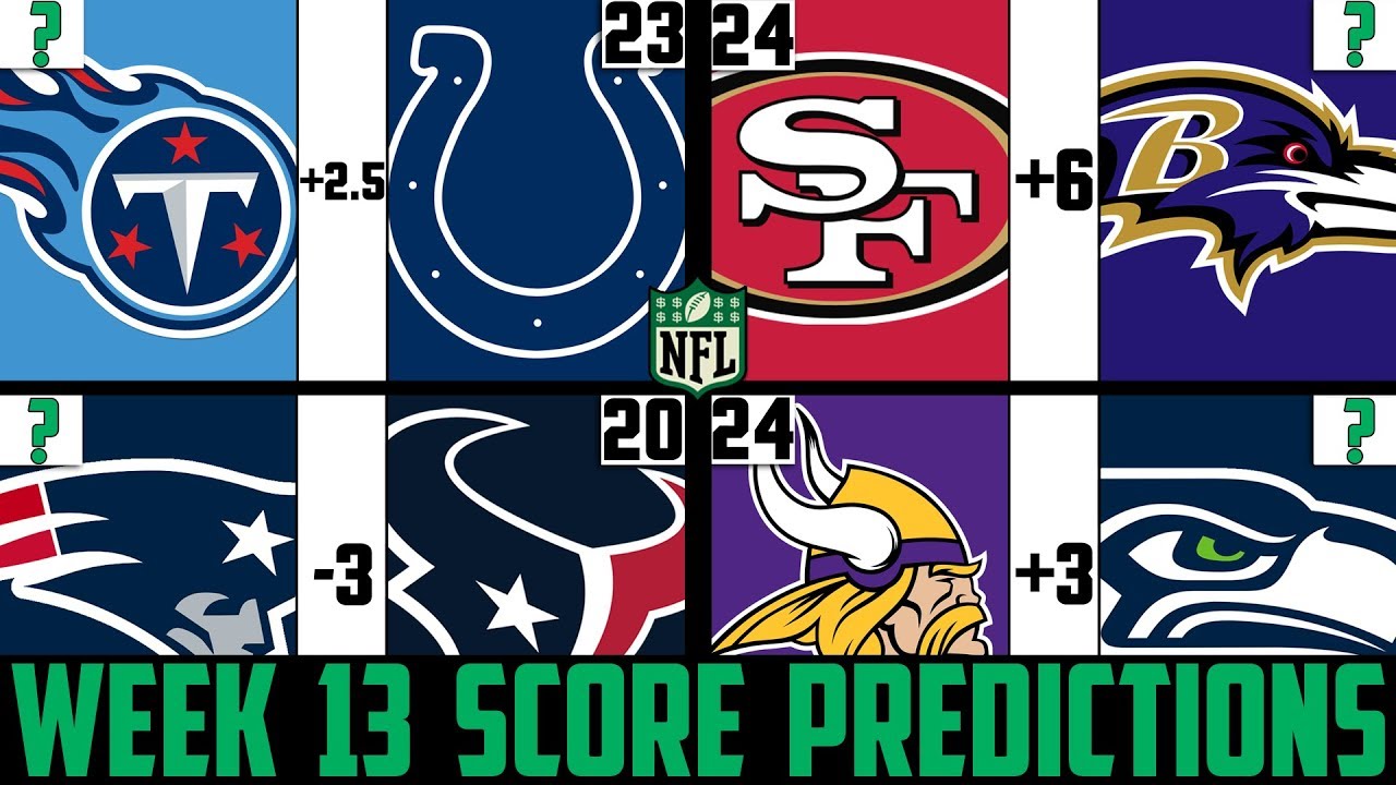 NFL Week 13 Score Predictions 2019 (NFL WEEK 13 PICKS AGAINST THE ...