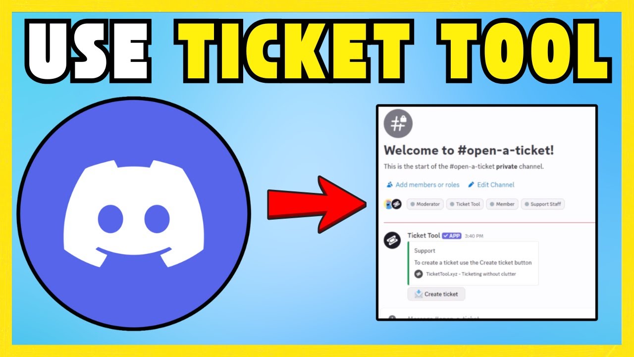 How To Use Ticket Tool On Discord - NEW UPDATE! - YouTube