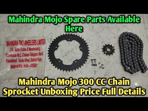 Chain Sprocket Set Mahindra Mojo Unboxing Price Full Details | Mahindra ...