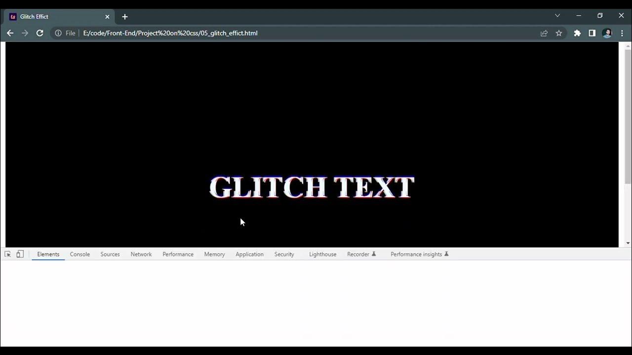 HOW TO MAKE Glitch Effects with HTML CSS #glitch #codewithharry @tanmaymandal6176 #programmer ...