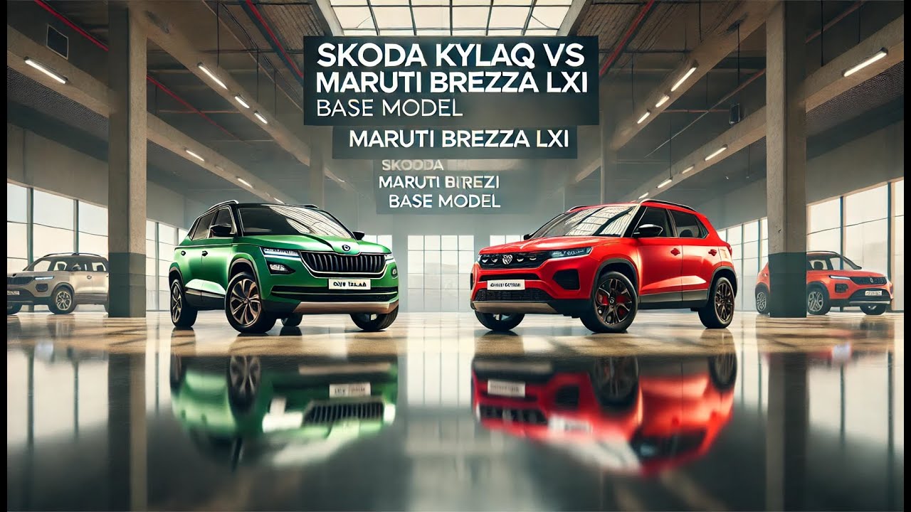 Skoda Kylaq Base Classic vs Maruti Brezza Base Model | Price, Features ...