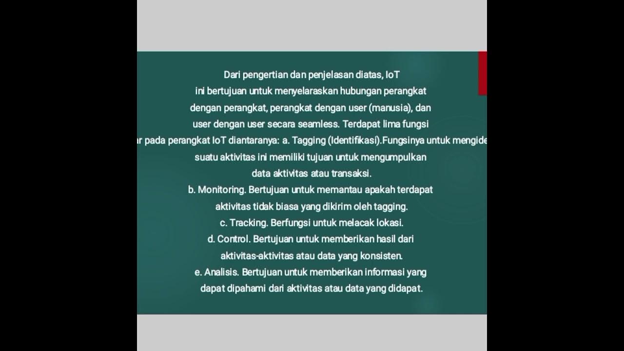 program internet of things (iot) - YouTube