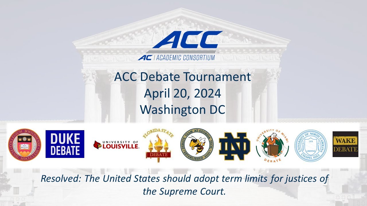 2024 ACC Debate Tournament - Notre Dame vs Georgia Tech - YouTube