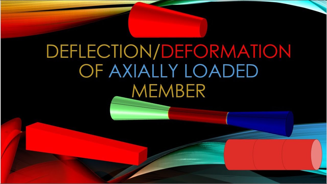 Deflection/ elonagation/ deformation of prismatic/tapered bar subjected ...