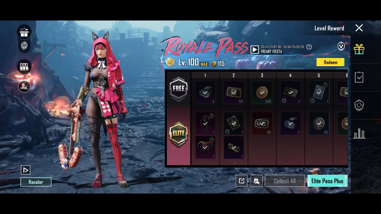 Afternoon Stream : Maxing out the new A3 Freaky Fiesta Royal Pass ...