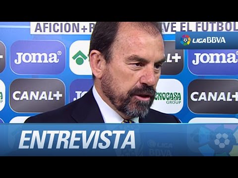 Entrevista a Ángel Torres, presidente del Getafe CF, en el palco del ...