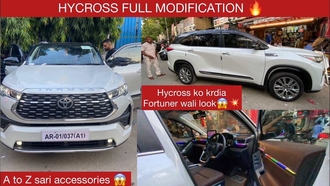 Innova hycross Accessories🔥customer aaye Noida se || hycross ...