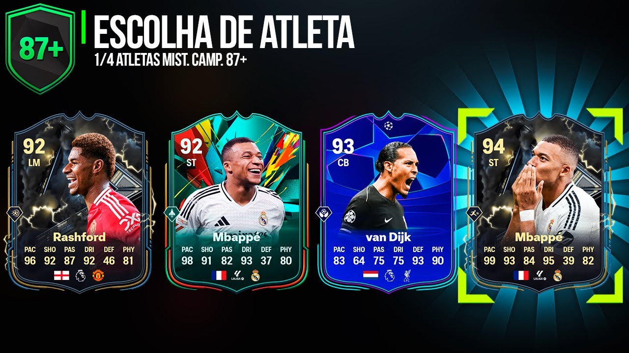 FIZ o NOVO PLAYER PICK MISTURA de CAMPANHA 87+ com MBAPPÉ, VVD E ...