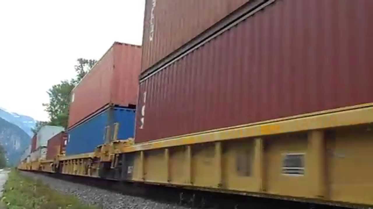 The longest train ever! How many containers can you count? - YouTube