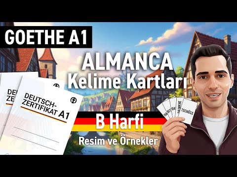 Goethe A1 Almanca Kelime Listesi - B Harfi | Wortschatz ile Öğren!