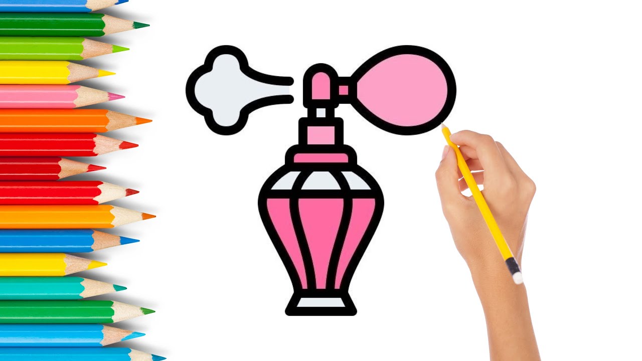 How to draw a Perfume ️step by step || easy drawing painting colouring ...