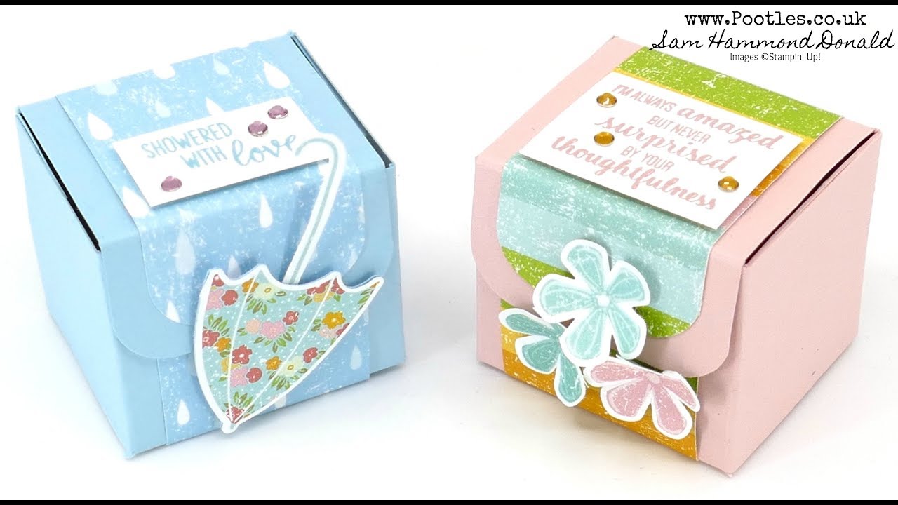 Stampin' Up! Pleased as Punch Fold Over Box - YouTube