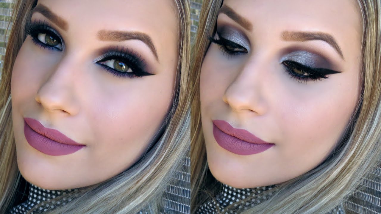 Maquiagem Esfumado Prata - YouTube