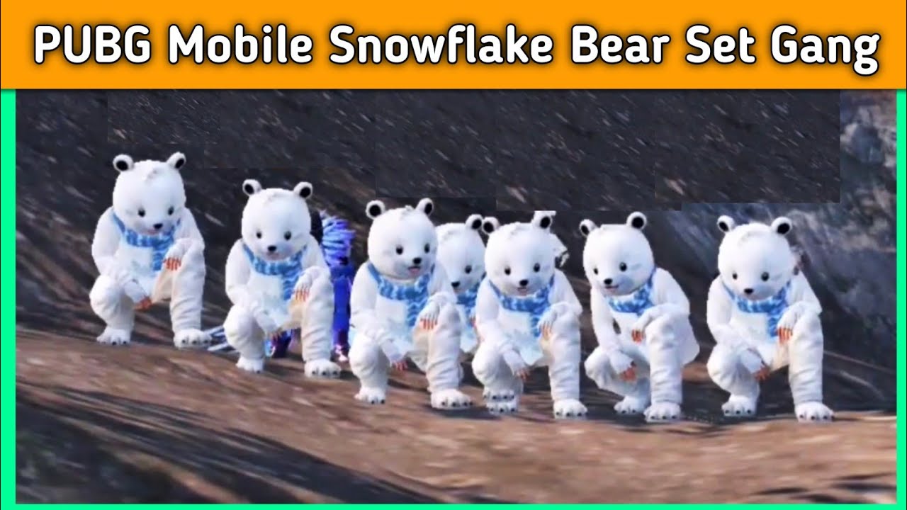 PUBG Mobile Snowflake Bear Set Gang 🐻 ( Cute Panda ) Agent Gamer - YouTube