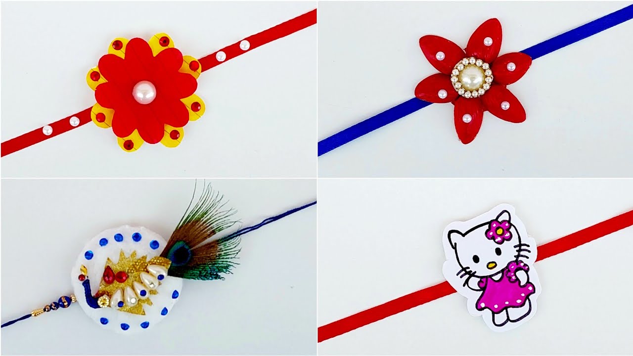 DIY Rakhi/Raksha Bandhan 2023/Latest Rakhi Design/How to make Rakhi at ...