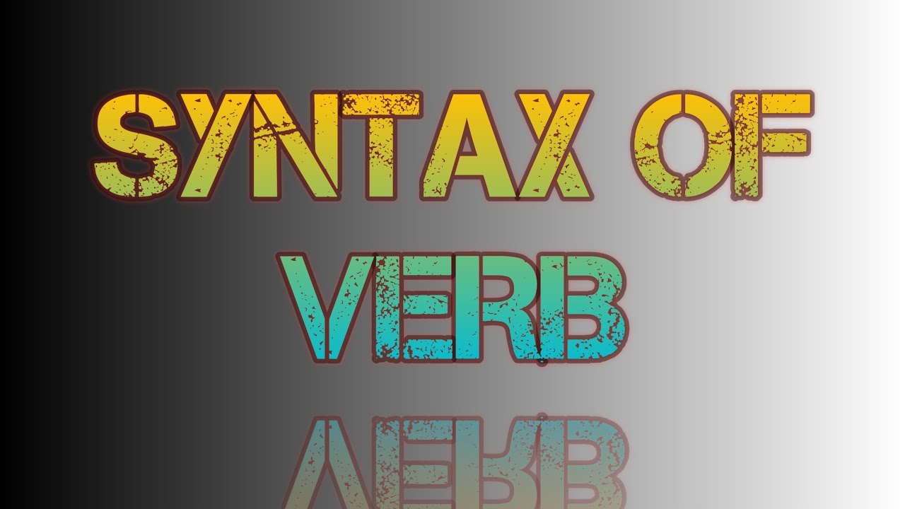 oral education // #english grammar #rule #verb#syntax#syntax #use verb# ...