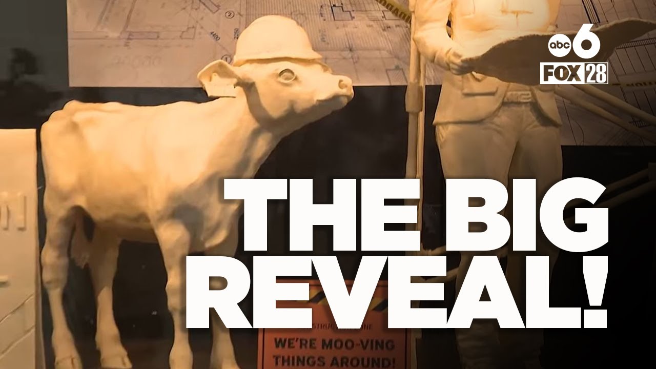 Ohio State Fair: Butter cow unveiled - YouTube