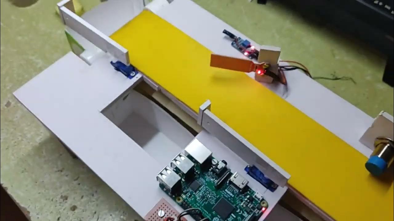 Waste segregation system using Raspberry pi - YouTube