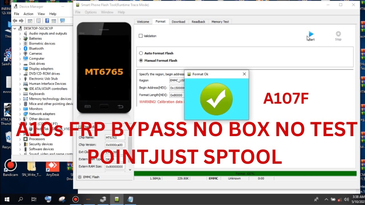 Samsung A10s A107F FRP DONE No Box No Paid Tool No Testpoint Just ...