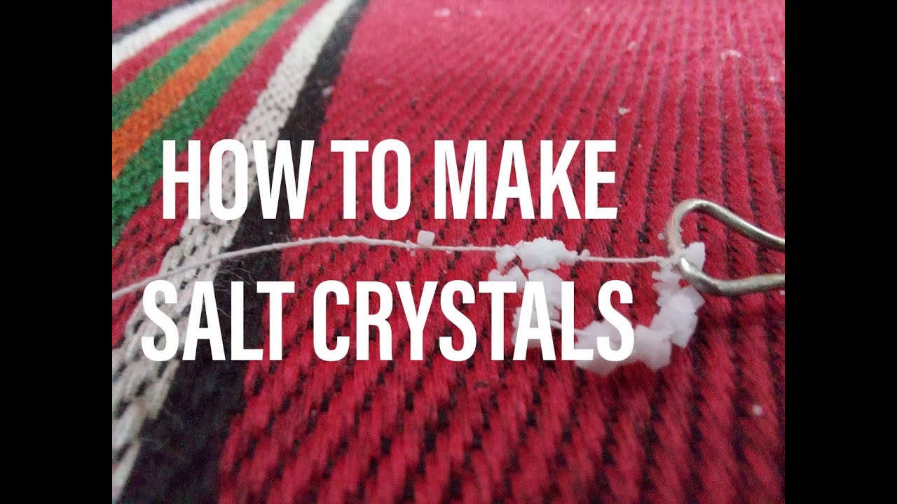 How to make salt crystals - YouTube