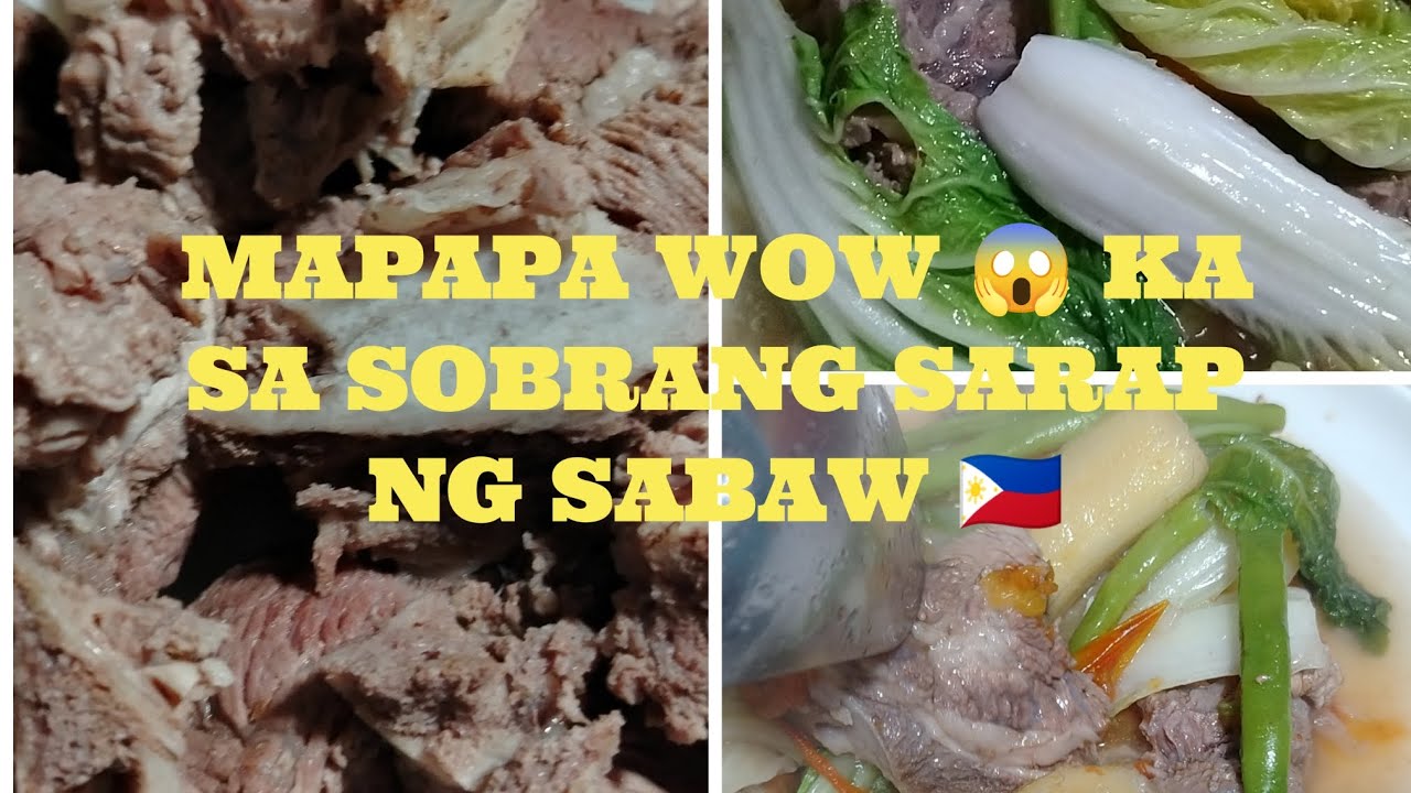 "NILAGANG BABOY: MAINIT AT MALINAMNAM na SABAW ng PAMILYA."😋 TARA ...