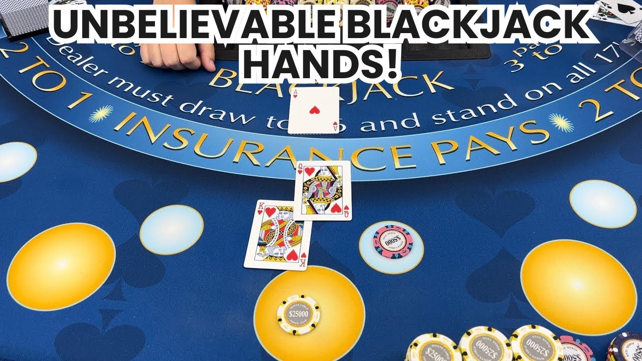 THE MOST UNBELIEVABLE BLACKJACK HANDS YOU WILL EVER SEE IN EPIC ...