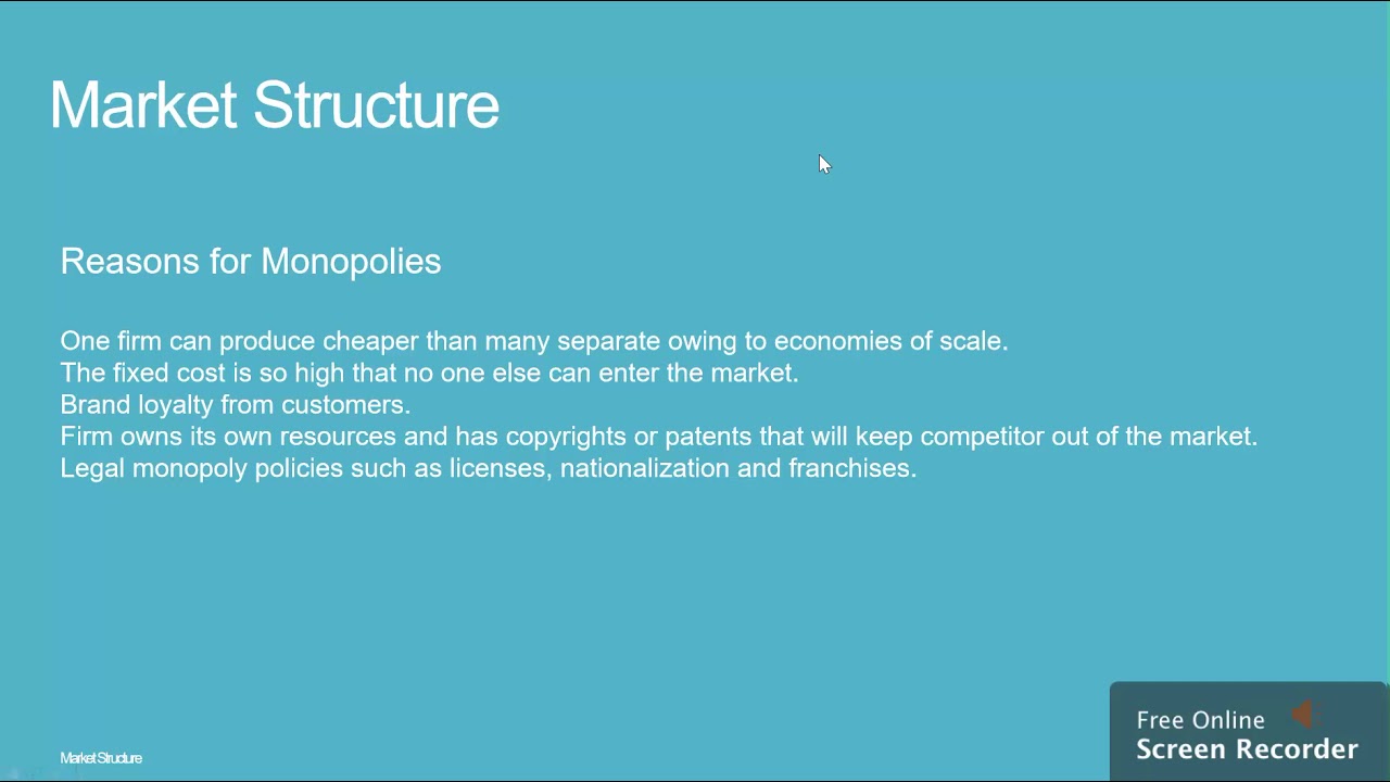 23. IGCSE ECONOMICS 0455: C23 MARKET STRUCTURE - YouTube