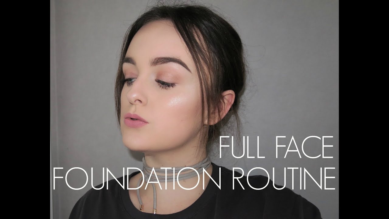FULL FACE FOUNDATION ROUTINE | simplyemmaa - YouTube