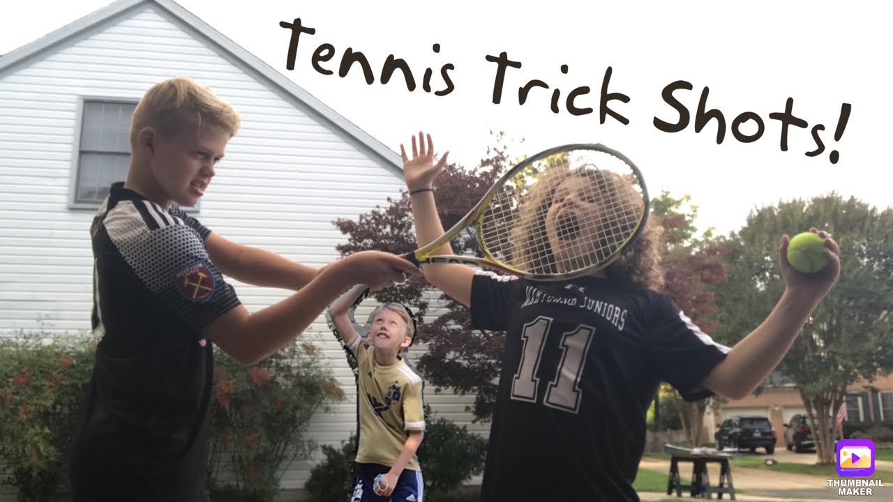 Tennis Trick Shots! - YouTube