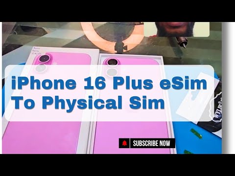 iPhone 16 Plus eSim Conversion To Physical Sim Wylie Kit - YouTube