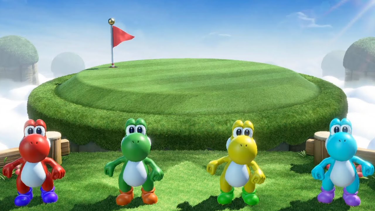 Mario Party Superstars Minigames - All Yoshi Minigame Battle - YouTube