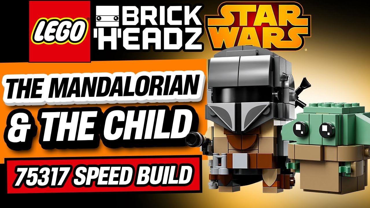Lego | Brickheadz | Star Wars | Mandalorian and The Child | Speed Build ...