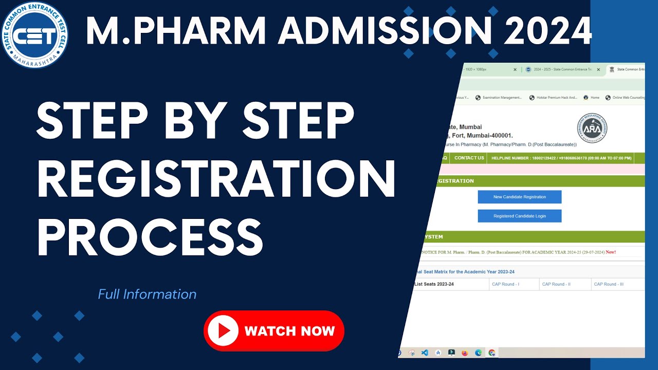 How to Fill M Pharmacy Registration Form Process 2024 - YouTube