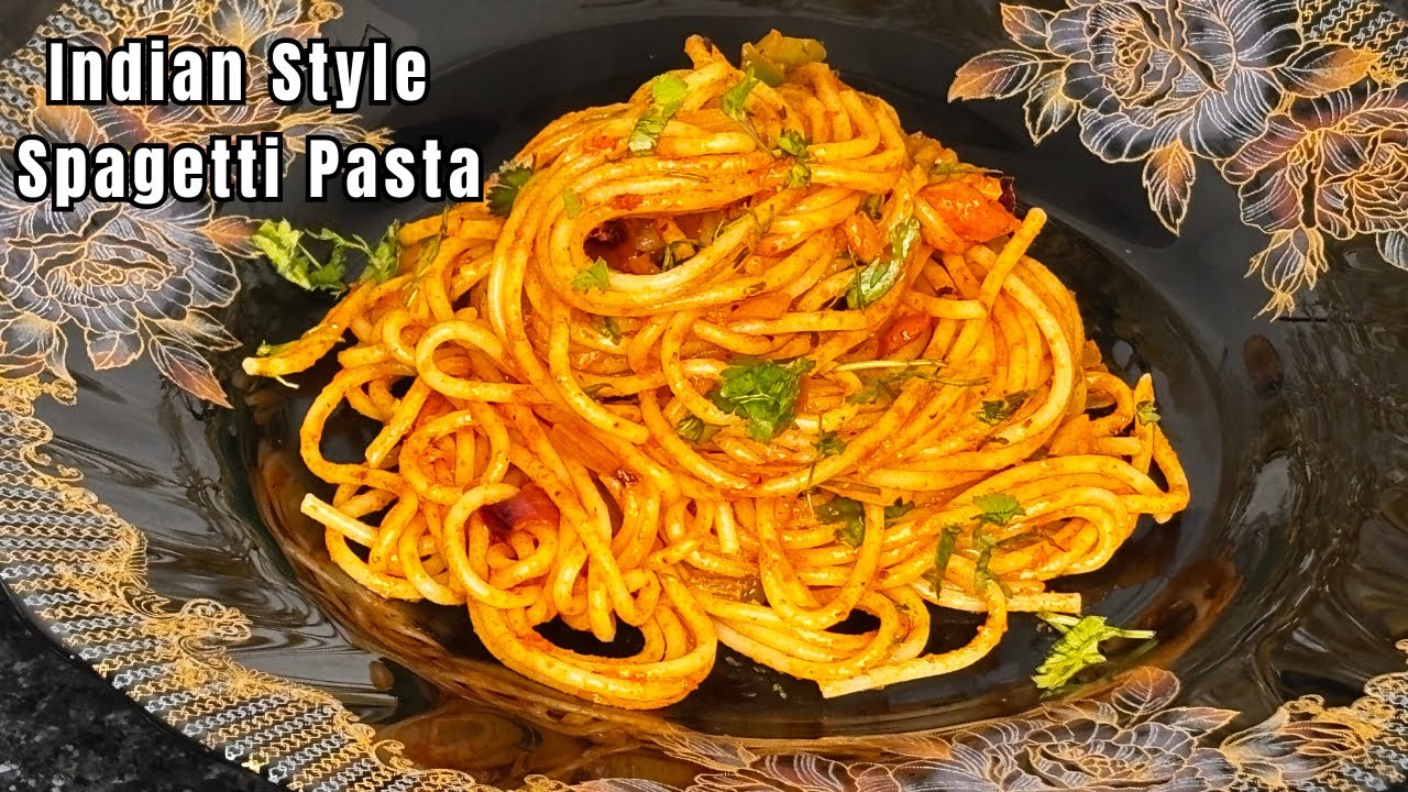 BEST Indian-style spaghetti recipe | Tomato spaghetti Indian style ...