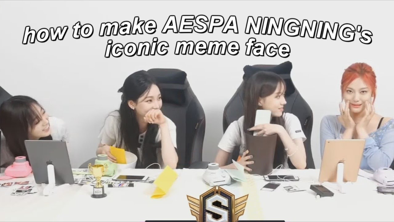 how to make AESPA NINGNING's iconic meme face - YouTube