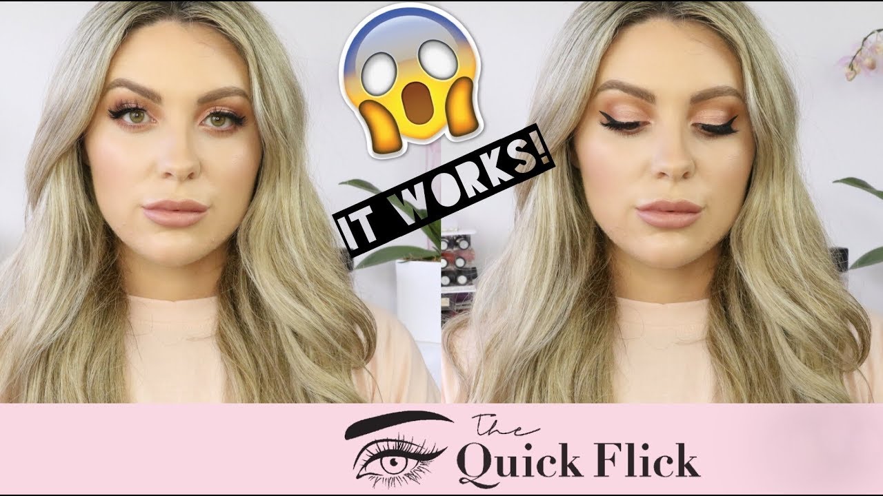 THE QUICK FLICK First Impression | Eyeliner Stamp | IT WORKS! - YouTube