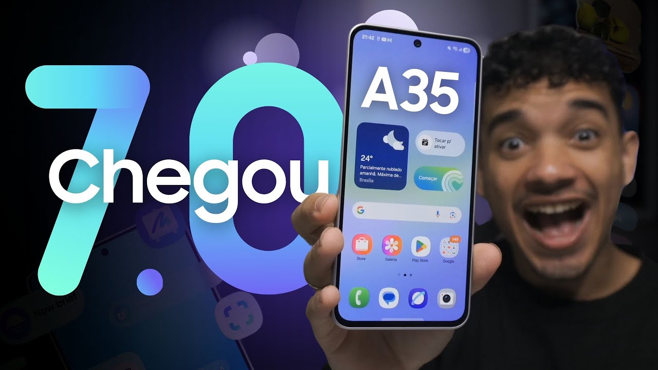 CHEGOU! Galaxy A35 recebe One UI 7 no Brasil - YouTube