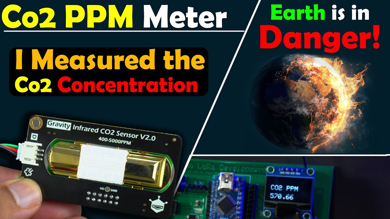 CO2 Sensor Arduino Co2 Ppm Levels Indoor Co2 Meter Co2 Concentration