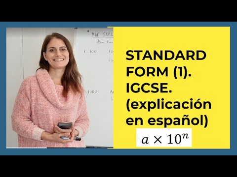 Standard form 1. IGCSE. (Explicación en español) - YouTube