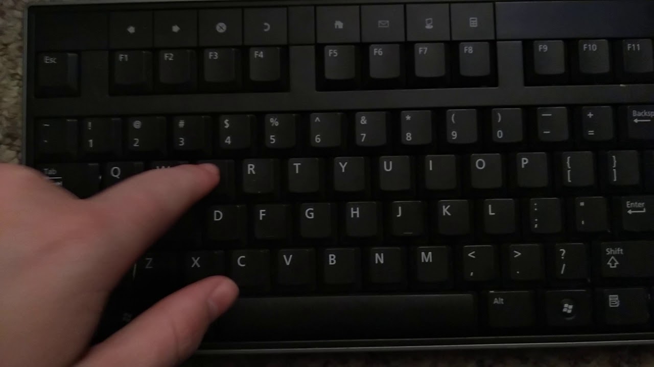 How to press E on keyboard. - YouTube
