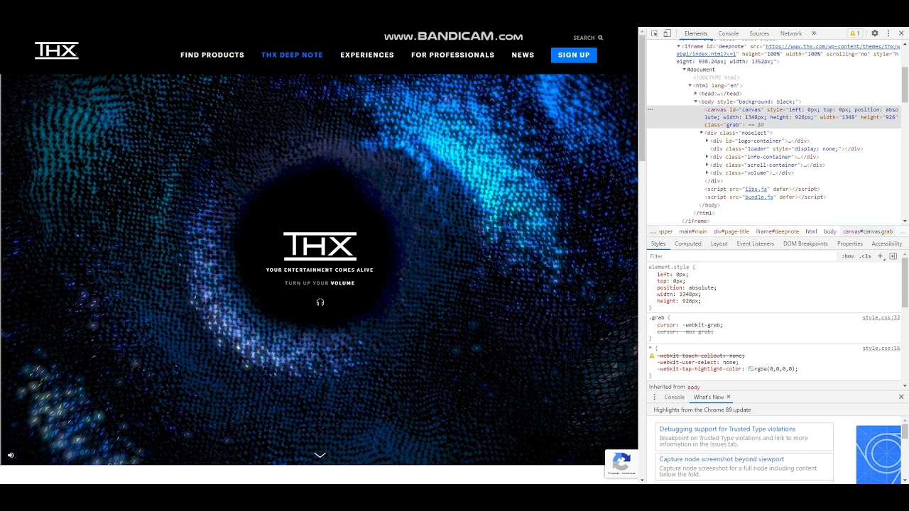 how to replace the THX logo in the THX deep note site - YouTube
