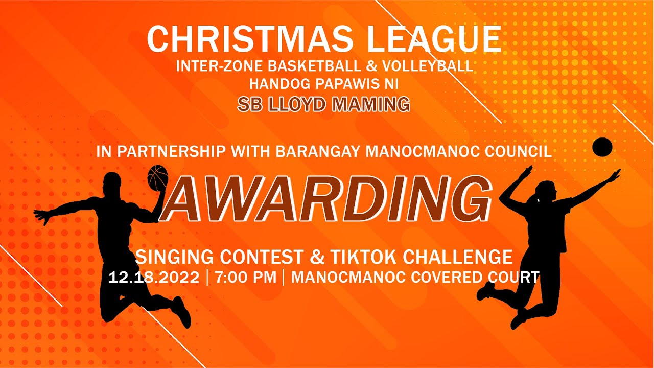 CHRISTMAS LEAGUE l INTER - ZONE BASKETBALL & VOLLEYBALL AWARDING - YouTube