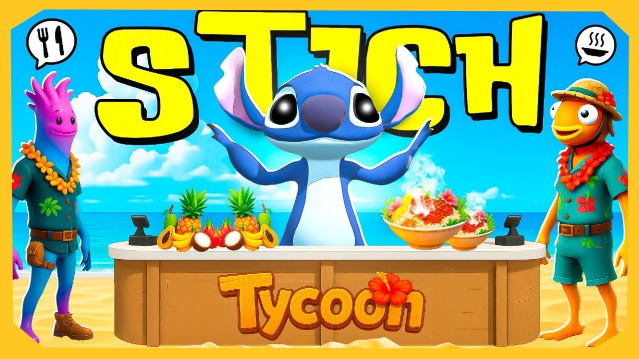 Fortnite - Stitch Restaurant Tycoon (Creative Map) - YouTube