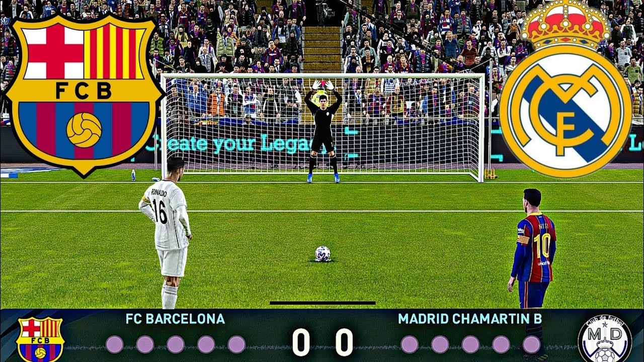 Barcelona vs Real Madrid full penalty shootout | BAR vs RMA HIGHLIGHTS ...