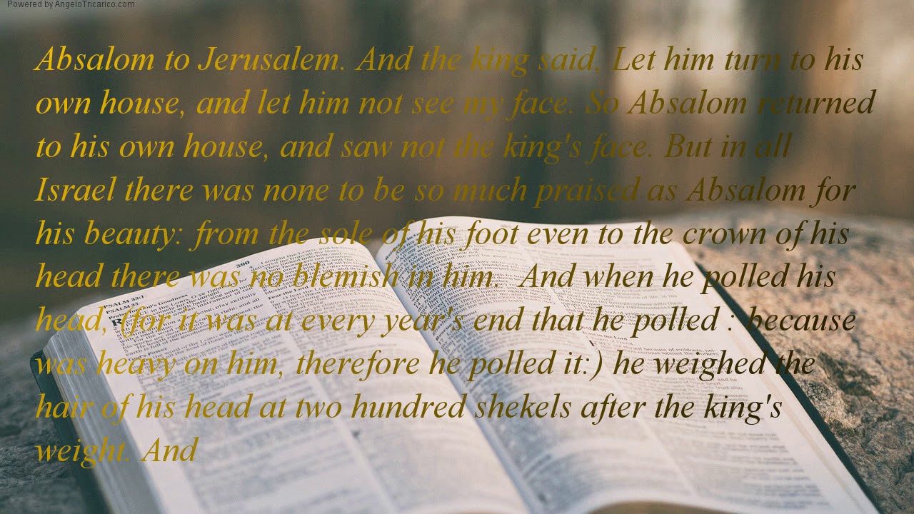 The Holy Bible | book 10 - 2 Samuel - Chapter 14 (Part 2 of 2) - YouTube