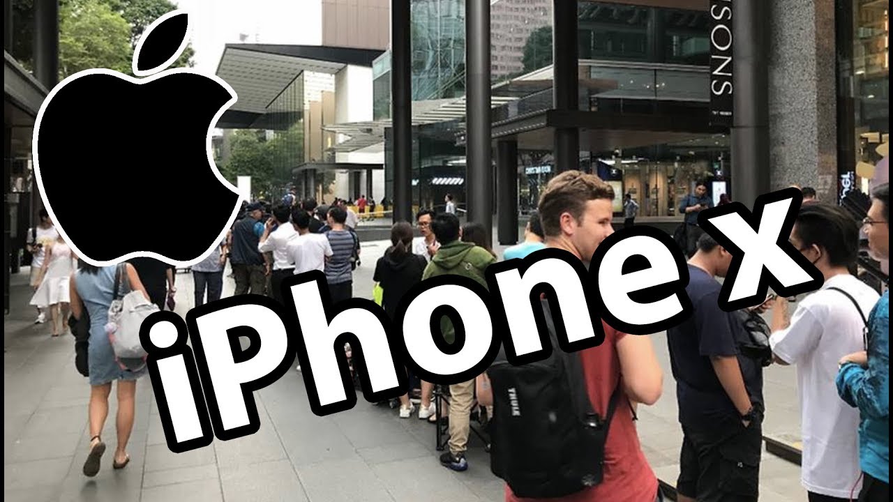 MASSIVE IPHONE X Lines Worldwide at Apple Stores - YouTube