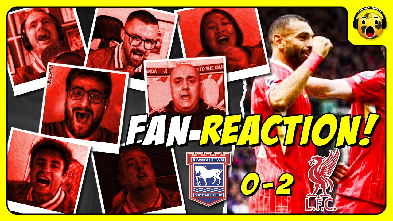 Liverpool Fans HAPPY Reactions to Ipswich Town 0-2 Liverpool | PREMIER ...